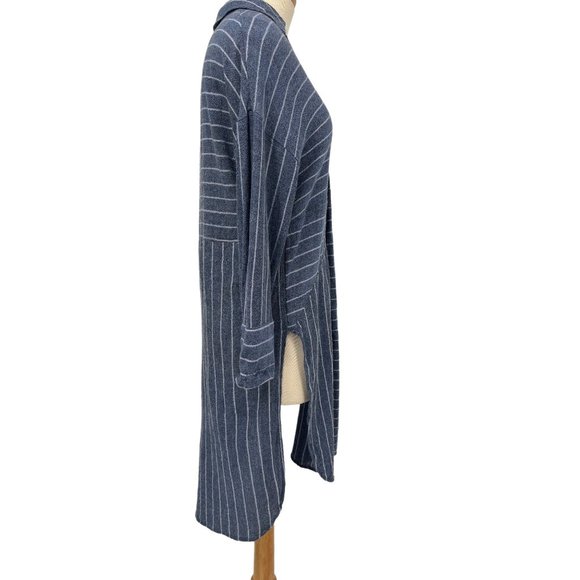 Akemi & Kin | Tops | Anthropologie Akemi Kin Xs Blue Metallic Stripe ...